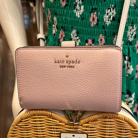 kate spade | Bags | Kate Spade Leila Medium Compact Bifold Walletrose ...